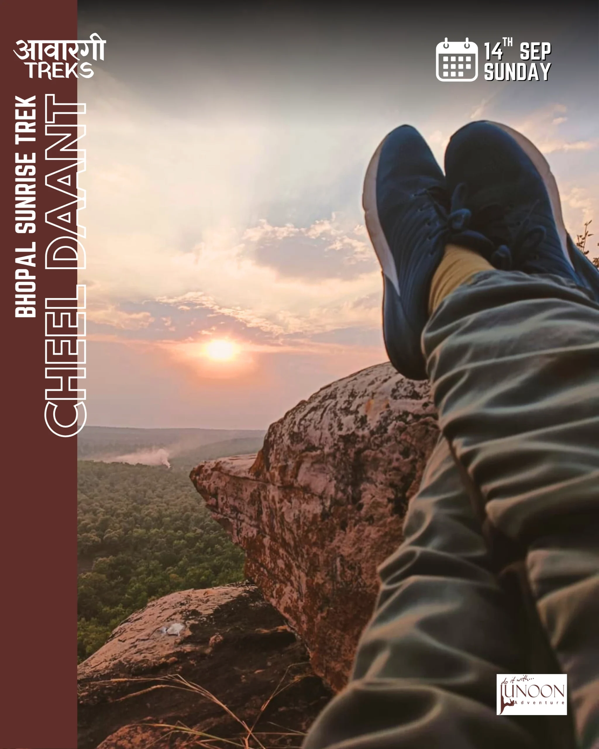 Awaargi Sunrise Trek in Bhopal | Cheel Daant Adventure with Junoon